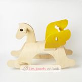 Pégase à bascule Plan Toys PT3480 - cheval à bascule en bois
