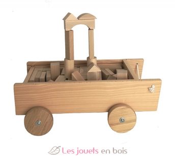 Chariot avec blocs en bois Egmont Toys 700107