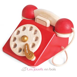 Téléphone vintage - Le Toy Van TV323 - Téléphone en bois pour enfant ...