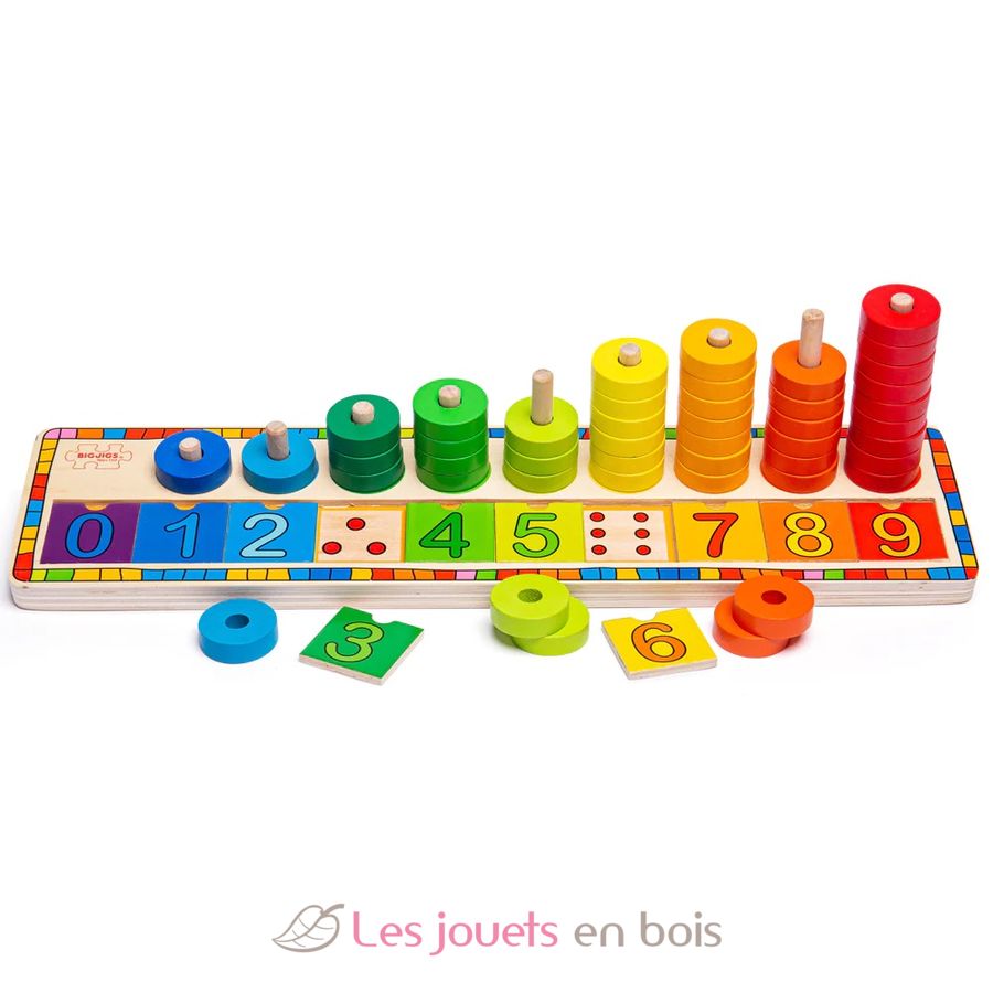 Apprendre à compter - Bigjigs Toys - Jouets en bois éducatifs