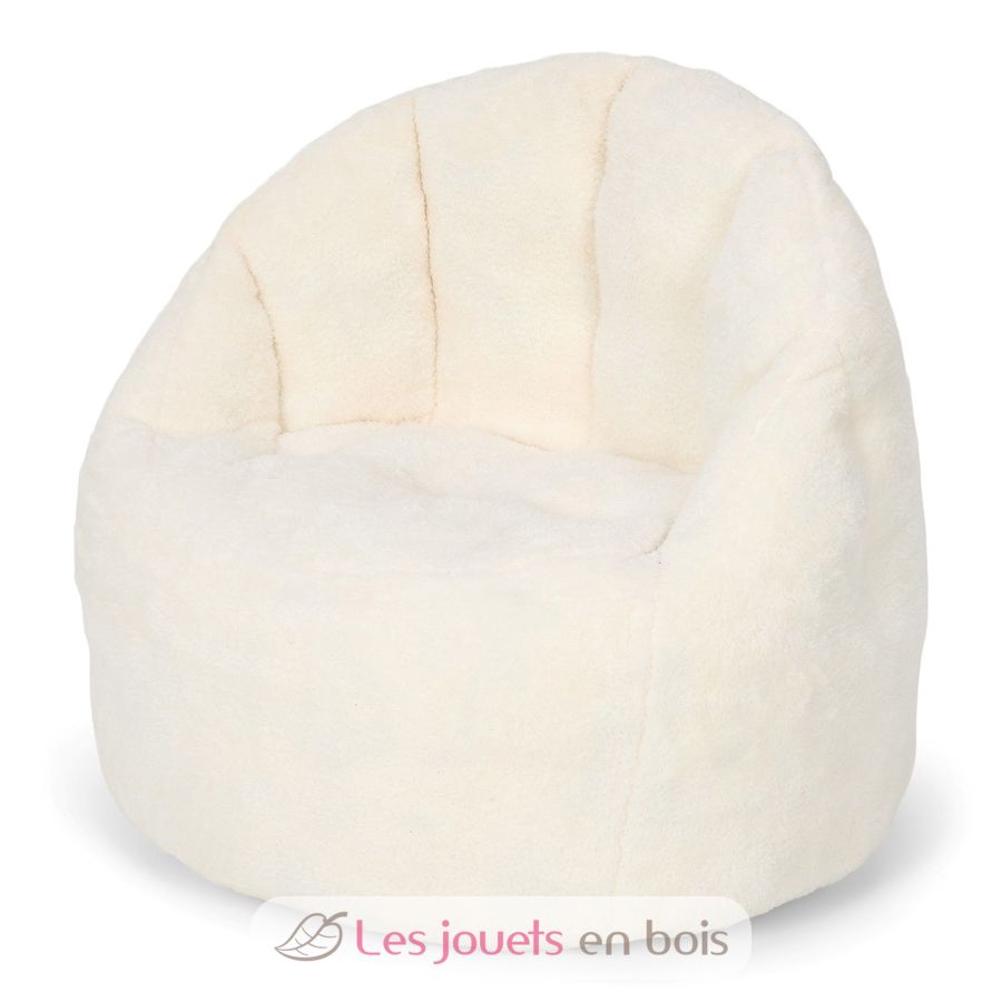 Pouf bouclette blanc - Little Dutch - Pouf enfant