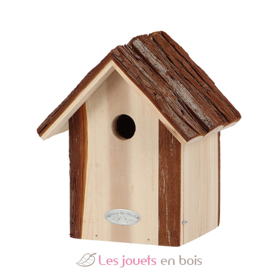 Nichoir mésange bleue avec toit en écorce - Esschert Design NK111