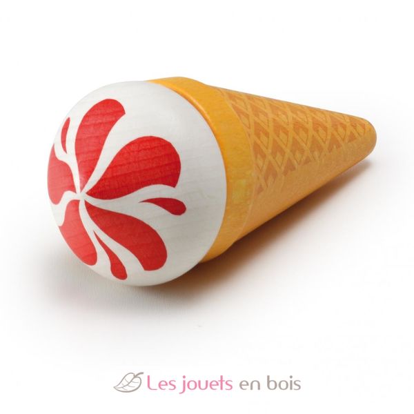 Cornet de glace Fraise Cornetto - Erzi 14005 - Marchande - Dinette ...