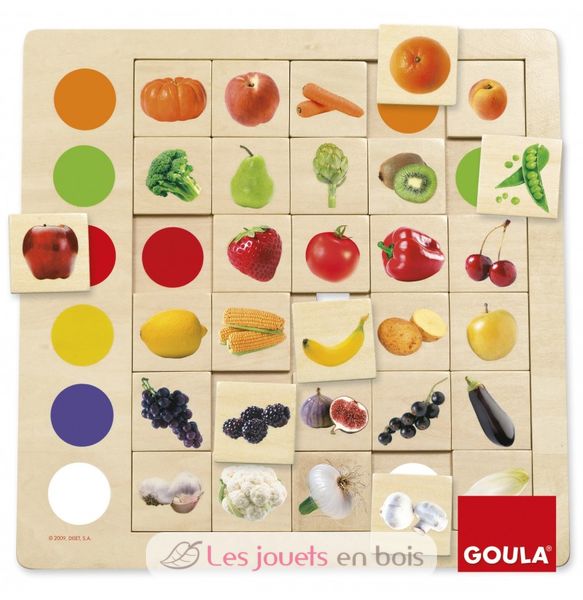 Jeu Association Couleurs Fruits et Légumes - Goula 55134 - Jeu éducatif ...