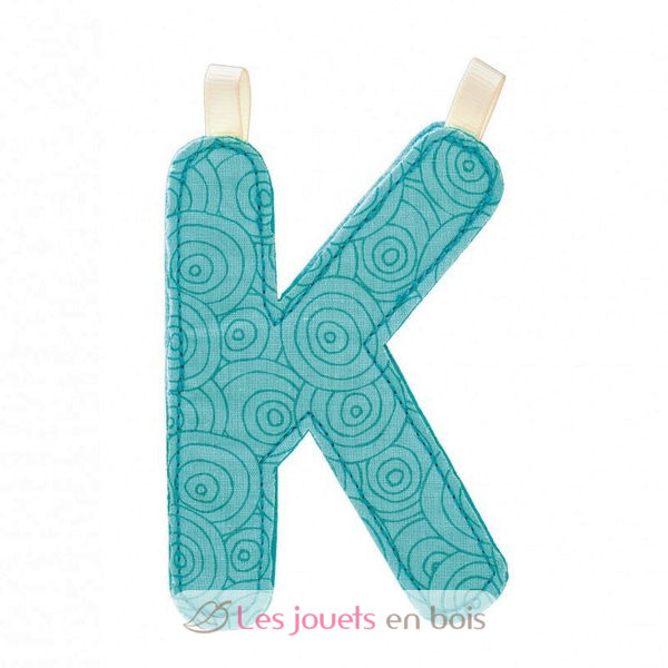 Lettre K - Lettres alphabet Lilliputiens - Lettre décorative en tissu