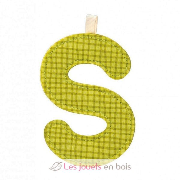 Lettre S - Lettres alphabet Lilliputiens - Lettre décorative en tissu