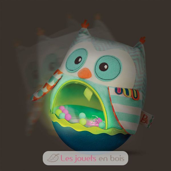 Hibou culbuto - Owl Be Back B.Toys - Peluche interactive
