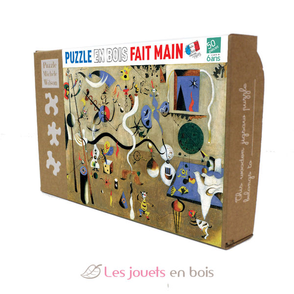 Le Carnaval d'Arlequin de Miro - Puzzle en bois fabriqué en France ...