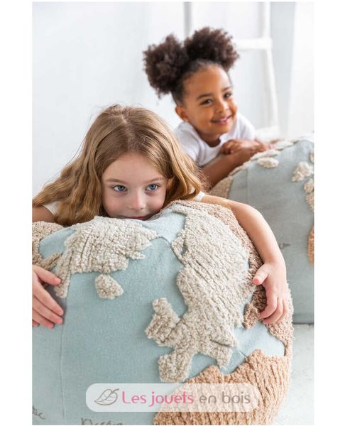 Pouf globe terrestre - Lorena Canals - Poufs enfant