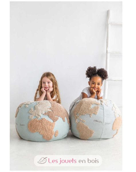 Pouf globe terrestre - Lorena Canals - Poufs enfant