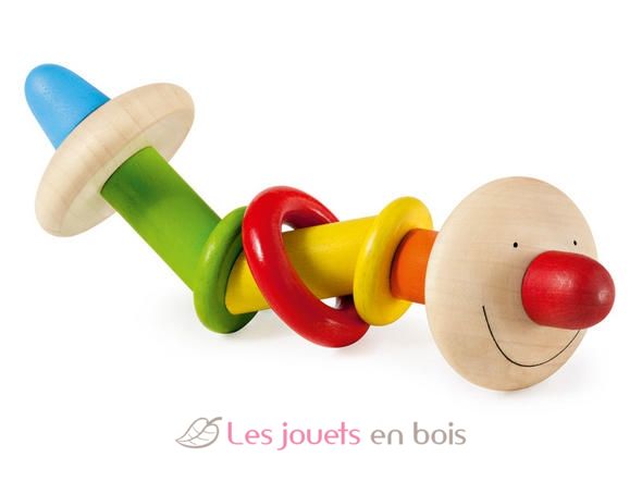 Hochet en bois pour bébé Selecta. Le hochet en bois Girali est un jouet ...