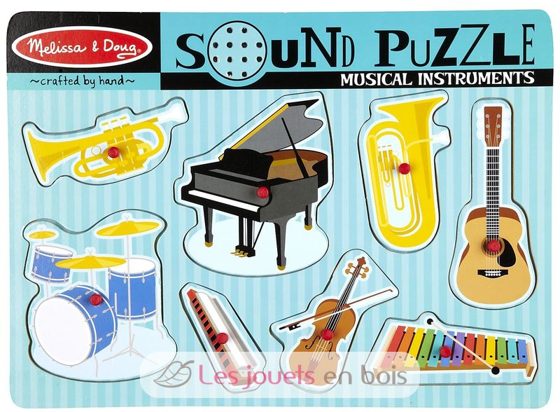 Puzzle sonore instruments de musique. Encastrement musical Melissa and Doug