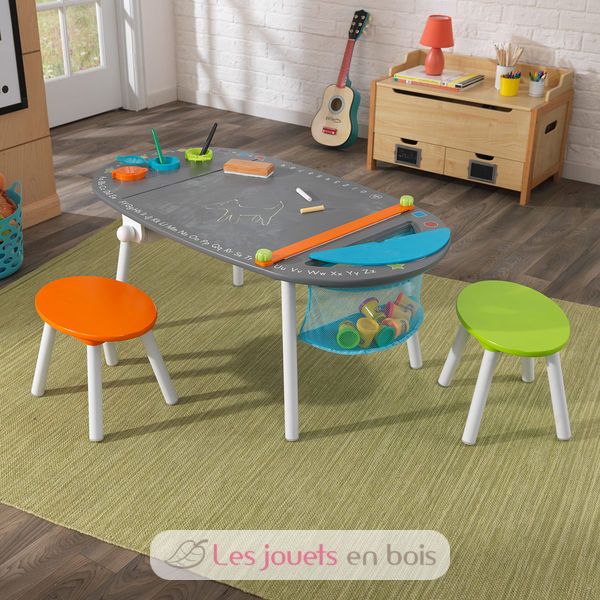 Kidkraft 26956 - Table à dessin avec tabourets pour enfant
